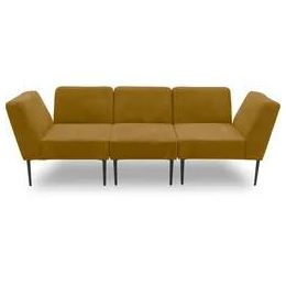 Sofa-Eckelement DOMO collection "700010 Lieferzeit nur 2 Wochen, auch einzeln stellbar" Polsterelemente Gr. Cord, gelb (curry) Modul - als Ecke oder Abschluss einsetzbar, Cord-Bezug