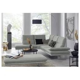 Ecksofa W.Schillig "broadway, Designsofa, mit tollem Sitzkomfort, L-Form", braun (sky s22), B:284cm H:94cm T:224cm, Flachgewebe S22 (100% Polyester), Sofas, Sitztiefenverstellung, Kopfteil- & Seitenteilverstellung, Breite 284cm