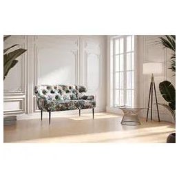 2-Sitzer Places of Style "Amber", rosa (rose, blau), B:153cm H:97cm T:87cm, 100% Polyester, Sofas, mit Knopfheftung,in verschieden Stoffarten