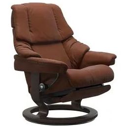 Relaxsessel stressless "Reno" Sessel Gr. Leder PALOMA, PowerTM Leg & Back-Classic Base Wenge-M, B/H/T: 79cm x 98cm x 78cm, braun (copper paloma) elektrisch verstellbar, optional 2-motorisch, Größe M & L