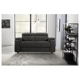 2-Sitzer NICOLETTI HOME "Seattle" Sofas Gr. B/H/T: 170 cm x 84 cm x 99 cm, Dickleder, ohne Relaxfunktion, braun (chocolate) Breite 170 cm, wahlweise mit oder ohne elektrischer Relaxfunktion