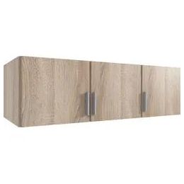 Aufsatzschrank wimex "Herford" Schränke Gr. B/H/T: 135cm x 40cm x 58cm, 3 St., braun (eiche sägerau nachbildung) mehr Stauraum für die gleichnamigen Schränke der Marke wimex