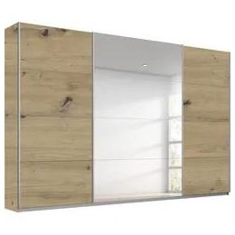 Schwebetürenschrank Rauch "Kleiderschrank Schrank Garderobe Wäscheschrank TOMA" Schränke Gr. B/H/T: 315cm x 229cm x 62cm, 3 St., braun (eiche artisan) inkl. Regaleinsatz sowie zusätzlichen Einlegeböden MADE IN GERMANY