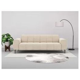 3-Sitzer LEONIQUE "Ondria" Sofas Gr. B/H/T: 238cm x 80cm x 95cm, Struktur weich, beige (natural) Sofa mit exzellentem Sitzkomfort und modernem Design