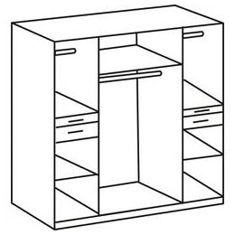 Kleiderschrank wimex "Koblenz", weiß, B:180cm, Schränke, mit Accessoire-Schubkästen