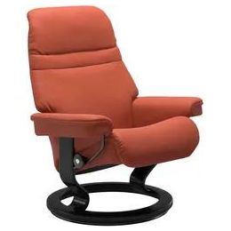 Relaxsessel stressless "Sunrise", rot (henna paloma), B:79cm H:103cm T:73cm, Leder BATICK: BATICK ist ein leicht korrigiertes, durchgefärbtes und genarbtes Möbelleder, bei dem die meisten Unebenheiten und Spuren in der Regel entfernt wurden., Leder PALOMA: PALOMA ist ein durchgefärbtes Semianilin-Möbelleder mit natürlicher Narbung., ROHLEDER Stoff Q2 FARON: Ein fester zuverlässiger Bouclu00e9 mit 