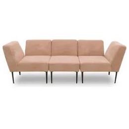 Sofa-Eckelement DOMO collection "700010 Lieferzeit nur 2 Wochen, auch einzeln stellbar" Polsterelemente Gr. Cord, rosa (rose) Modul - als Ecke oder Abschluss einsetzbar, Cord-Bezug