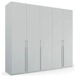 Drehtürenschrank Rauch "Skat Pure" Schränke Gr. B/H/T: 251cm x 235cm x 63cm, 5 St., grau (seidengrau) mit eleganten Griffstangen und praktischer Innenausstattung