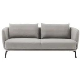 Schöner Wohnen 3-Sitzer SCHÖNER WOHNEN-KOLLEKTION "Pearl - 5 Jahre Hersteller-Garantie, auch in Bouclé" Sofas Gr. B/H/T: 210cm x 71cm x 91cm, Boucle, silberfarben (silber) Maße (BHT): 2107191 cm, Füße Metall