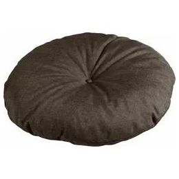 Chillkissen Max Winzer "Bodo" Gr. B/H/T: 85 cm x 18 cm x 85 cm Ø 85 cm, Strukturgewebe 16523, braun Kinder Poufs in 2 Größen