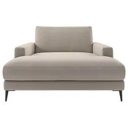 Chaiselongue Inosign "Downtown Loungemöbel zum Relaxen, B/T/H: 132/170/84 cm" Sofas Gr. B/H/T: 132cm x 84cm x 170cm, Easy care, grau (taupe) auch in Bouclé, Cord und Easy care - leicht mir Wasser zu reinigen