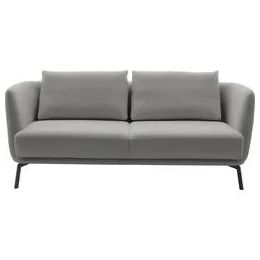 Schöner Wohnen 2,5-Sitzer SCHÖNER WOHNEN-KOLLEKTION "Pearl - 5 Jahre Hersteller-Garantie, auch in Bouclé" Sofas Gr. B/H/T: 190 cm x 71 cm x 91 cm, Flachgewebe, grau Maße (BHT): 1907191 cm, Füße Metall