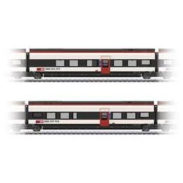 Märklin Personenwagen MÄRKLIN "Ergänzungswagen-Set 1 zum RABe 501 Giruno - 43461" Modelleisenbahn-Fahrzeuge rot (weiß/schwarz/rot) Kinder mit Lichteffekten; Made in Europe