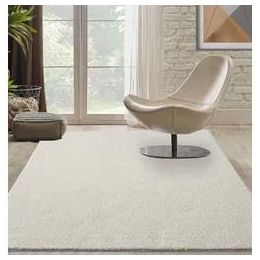 Hochflor-Teppich MERINOS "Forest 340", beige (creme), B:160cm H:25mm L:230cm, Polypropylen (PP), Teppiche, Shaggy, uni meliert, sehr dicht und weich, Wohnzimmer