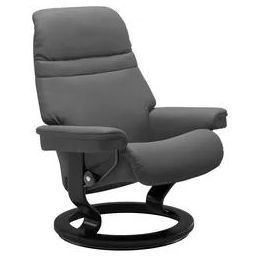 Relaxsessel stressless "Sunrise", grau (grau batick), B:79cm H:103cm T:73cm, Leder BATICK: BATICK ist ein leicht korrigiertes, durchgefärbtes und genarbtes Möbelleder, bei dem die meisten Unebenheiten und Spuren in der Regel entfernt wurden., Leder PALOMA: PALOMA ist ein durchgefärbtes Semianilin-Möbelleder mit natürlicher Narbung., ROHLEDER Stoff Q2 FARON: Ein fester zuverlässiger Bouclu00e9 mit 