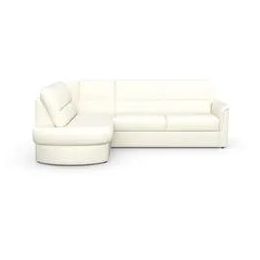 Sit & More Ecksofa SIT & MORE "Panini L-Form" Sofas Gr. B/H/T: 243cm x 87cm x 155cm, Struktur weich, Ottomane links, ohne Vorziehsitz-ohne Bettkasten, beige (creme) wahlweise mit Vorziehsitz und Bettkasten