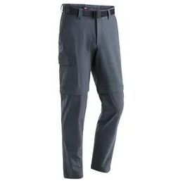 Funktionshose Maier Sports "Torid slim zip" Gr. 60, Normalgrößen, grau Herren Hosen Wanderhose, zipp-off Outdoor-Hose, 4 Taschen, Slim Fit