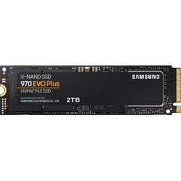 Samsung 970 EVO Plus NVMe™ M.2 1 TB interne SSD (2 TB) 3500 MB/S Lesegeschwindigkeit, 3300 MB/S Schreibgeschwindigkeit, schwarz
