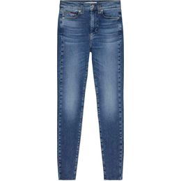 Tommy Jeans Skinny-fit-Jeans Jeans SYLVIA HR SSKN CG4 mit Logobadge und Labelflags, blau