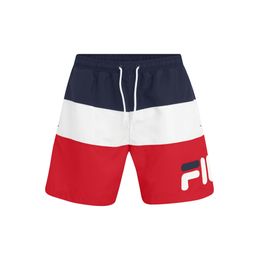 Fila Badeshorts 'SIMBABWE' Herren Gr&ouml;&szlig;e XL blau / rot / wei&szlig;