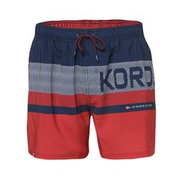 Koroshi Badeshorts Herren Gr&ouml;&szlig;e L navy / rubinrot / wei&szlig;