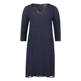 Vera Mont Kleid Damen Gr&ouml;&szlig;e 42 marine Winterkleid
