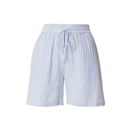 Pieces Shorts 'PCSally' Damen Gr&ouml;&szlig;e 36 hellblau / wei&szlig;