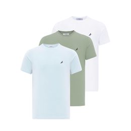 Moxx Paris 3 Pack T-Shirt Herren Gr&ouml;&szlig;e XXL t&uuml;rkis / gr&uuml;n / wei&szlig;