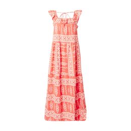 V&eacute;ro Moda Vero Moda Sommerkleid 'Dicthe' Damen Gr&ouml;&szlig;e 34 orange / wei&szlig;