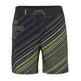 KOROSHI Board Shorts male size M Green / Light green / Black / Off white