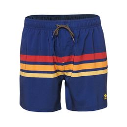 Koroshi Badeshorts Herren Gr&ouml;&szlig;e XXL dunkelblau / apricot / mandarine / grenadine