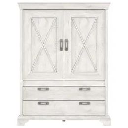 Haas & Sohn Highboard FORTE Sideboards Gr. B/H/T: 123 cm x 162,3 cm x 48,2 cm, 2 St., weiß (pinia weiß) Breite 123 cm