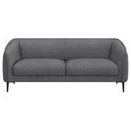 2,5-Sitzer FLEXLUX "Belle Designsofa, Couch, bequem durch Kaltschaum im Sitz" Sofas Gr. B/H/T: 188cm x 74cm x 89cm, Bouclé, blau (navy blau) Skandinavisches Design, In hochwertiger Verarbeitung