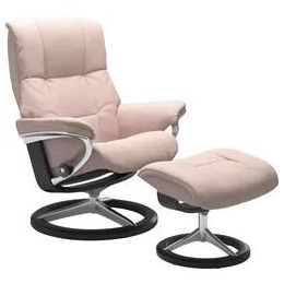 Relaxsessel stressless "Mayfair", pink (light pink q2 faron), B:79cm H:102cm T:44cm, Leder BATICK: BATICK ist ein leicht korrigiertes, durchgefärbtes und genarbtes Möbelleder, bei dem die meisten Unebenheiten und Spuren in der Regel entfernt wurden., Leder PALOMA: PALOMA ist ein durchgefärbtes Semianilin-Möbelleder mit natürlicher Narbung., ROHLEDER Stoff Q2 FARON: Ein fester zuverlässiger Bouclu0