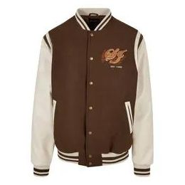 Allwetterjacke Sean John "Sean John Herren SJ Vintage Collegejacket" Gr. XS, braun (braun, beige) Herren Jacken