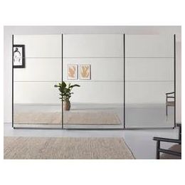 Schwebetürenschrank Rauch "Oteli" Schränke Gr. B/H/T: 360 cm x 229 cm x 62 cm, 3 St., braun (eiche artisan) mit Spiegelfront, inkl. Wäscheeinteilung 3 Innenschubladen