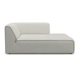 Ottomane RAUM.ID "Merid Chaiselongue, Maße B/T/H: 100/162/70 cm", beige (natur), B:100cm H:70cm T:162cm, Struktur fein (100% Polyester);Samtoptik (100% Polyester);Samtcord (92% Polyester, 8% Polyamid), Sofas, als Modul oder separat verwendbar, für individuelle Zusammenstellung