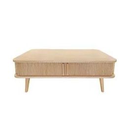 Couchtisch WOODMAN "Rove" Tische Gr. B/H/T: 107,5cm x 41cm x 58cm, beige (natur + natur natur) besonderes Design, teilmassiv, Breite 107 cm