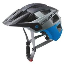 Mountainbikehelm Cratoni "MTB-Fahrradhelm AllSet" Gr. 54, schwarz (blau, schwarz matt), Helme, 54/58 Kopfumfang: 54cm - 58cm, Reflektoren