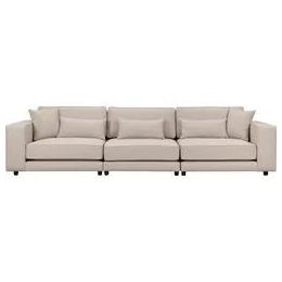 Big-Sofa OTTO products "Grenette" Sofas Gr. B/H/T: 317cm x 77cm x 102cm, Struktur (recyceltes Polyester), beige Modulsofa, im Baumwoll-Leinenmix oder aus recycelten Stoffen