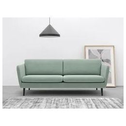 3-Sitzer Andas "Hafjell" Sofas Gr. B/H/T: 202cm x 81cm x 92cm, Struktur, grün (mint) mit Komfortschaum