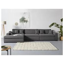 Guido Maria Kretschmer Home & Living Sofa-Eckelement GUIDO MARIA KRETSCHMER HOME & LIVING "Skara XXL L-Form" Polsterelemente Gr. Struktur fein, Ottomane links, Federkernpolsterung, grau (anthrazit) Lounge-Sofa XXL mit Federkern-Polsterung, in vielen Bezugsvarianten