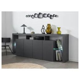 Sideboard Inosign "Essential" Sideboards Gr. B/H/T: 220 cm x 80 cm x 40 cm, schwarz (anthrazit matt) Breite ca. 220 cm