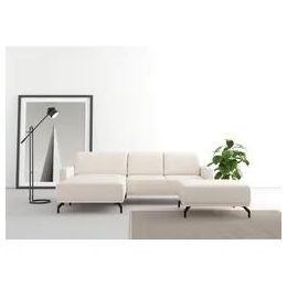 Sit & More Ecksofa SIT & MORE "Bailando L-Form" Sofas Gr. B/H/T: 251cm x 84cm x 163cm, Luxus-Microfaser ALTARA NUBUCK, Recamiere links, mit Kopfteilverstellung, beige (creme) wahlweise mit Kopfteilverstellung und Vorziehsitz, motorisch