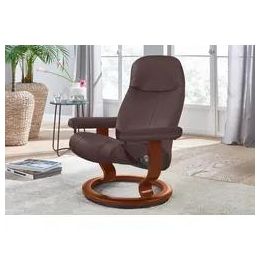 Relaxsessel stressless "Garda", braun (braun batick), B:85cm H:100cm T:77cm, Sessel, mit Classic Base, Größe L, Gestell Braun