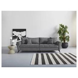 Big-Sofa Inosign "Lörby" Sofas Gr. B/H/T: 264cm x 90cm x 107cm, Feincord, Feincord, grau (anthrazit) Belastbarkeit bis 140kg pro Sitzplatz, auch mit Aqua clean-Bezug