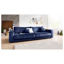 Big-Sofa 3C Candy "Enisa II" Sofas Gr. B/H/T: 290cm x 86cm x 127cm, Samtoptik, blau (dunkelblau) bestehend aus Modulen, daher auch individuell aufstellbar