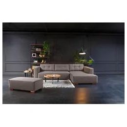 Ecksofa Tom Tailor HOME "HEAVEN CHIC XL" Sofas Gr. B/H/T: 302cm x 85cm x 221cm, Struktur fein TBO, Recamiere rechts, ohne Bettfunktion-ohne Bettkasten, braun (soft tbo 22) aus der COLORS COLLECTION, wahlweise mit Bettfunktion & Bettkasten