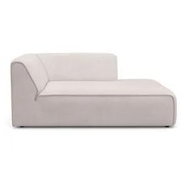 Ottomane RAUM.ID "Merid" Sofas Gr. B/H/T: 100cm x 70cm x 162cm, Samtcord, Ottomane rechts, beige (creme) als Modul oder separat verwendbar, für individuelle Zusammenstellung