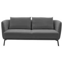 Schöner Wohnen 2,5-Sitzer SCHÖNER WOHNEN-KOLLEKTION "Pearl - 5 Jahre Hersteller-Garantie, auch in Bouclé" Sofas Gr. B/H/T: 190cm x 71cm x 91cm, Flachgewebe, grau (stone) Maße (BHT): 1907191 cm, Füße Metall